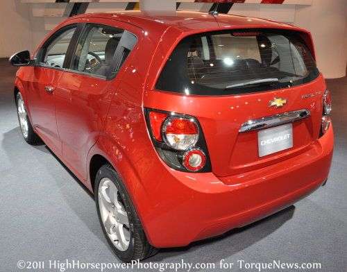 A look at the rear of the new 2012 Chevy Sonic hatchback | Torque News